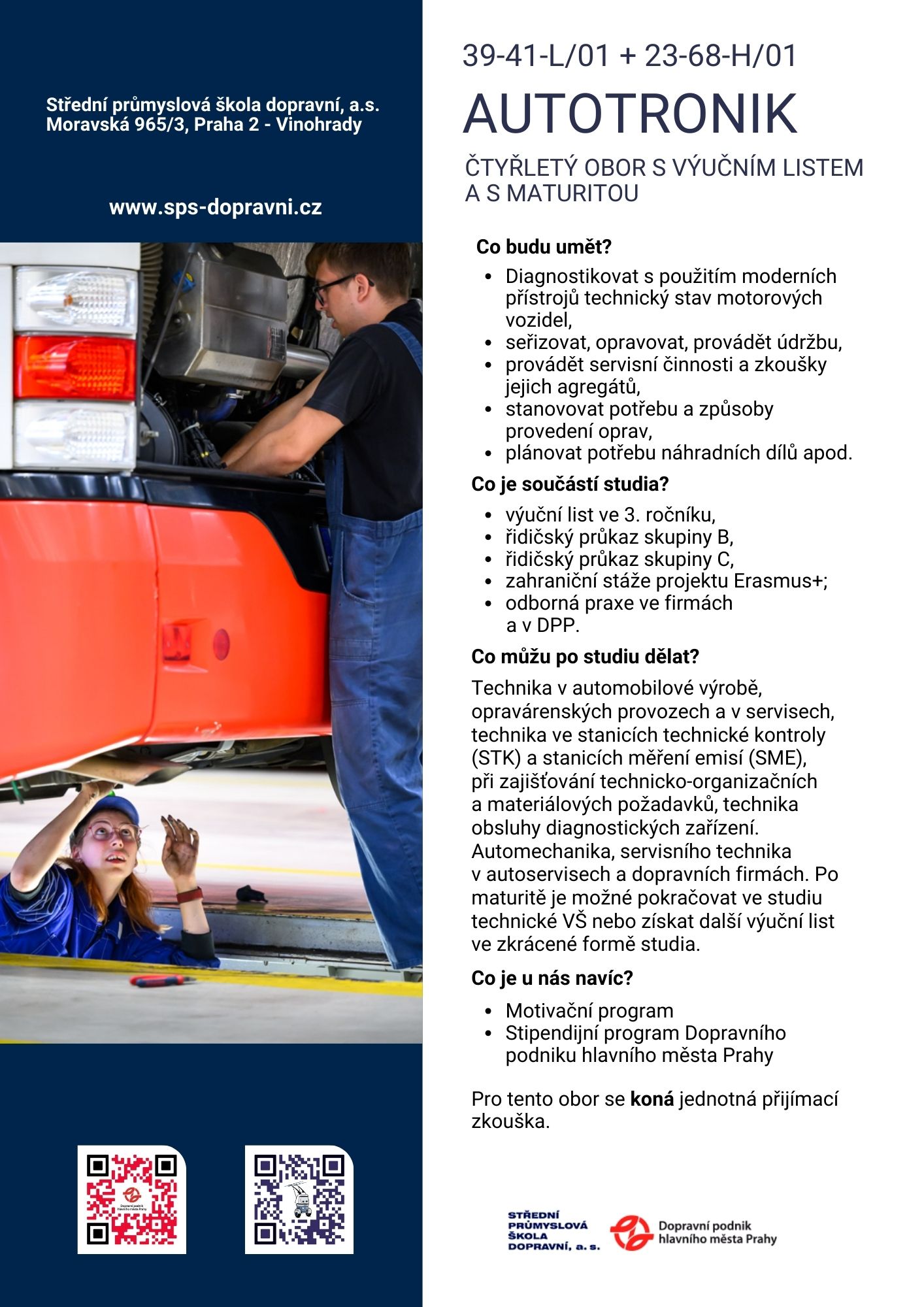39-41-L/01 AUTOTRONIK – Střední průmyslová škola dopravní, a.s.
